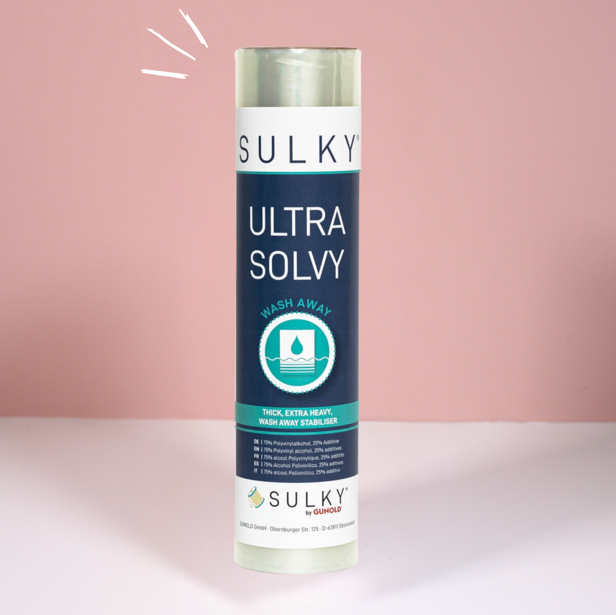 Sulky "Ultra solvy " dicke wasserlösliche Stickfolie – Handmadebyanni